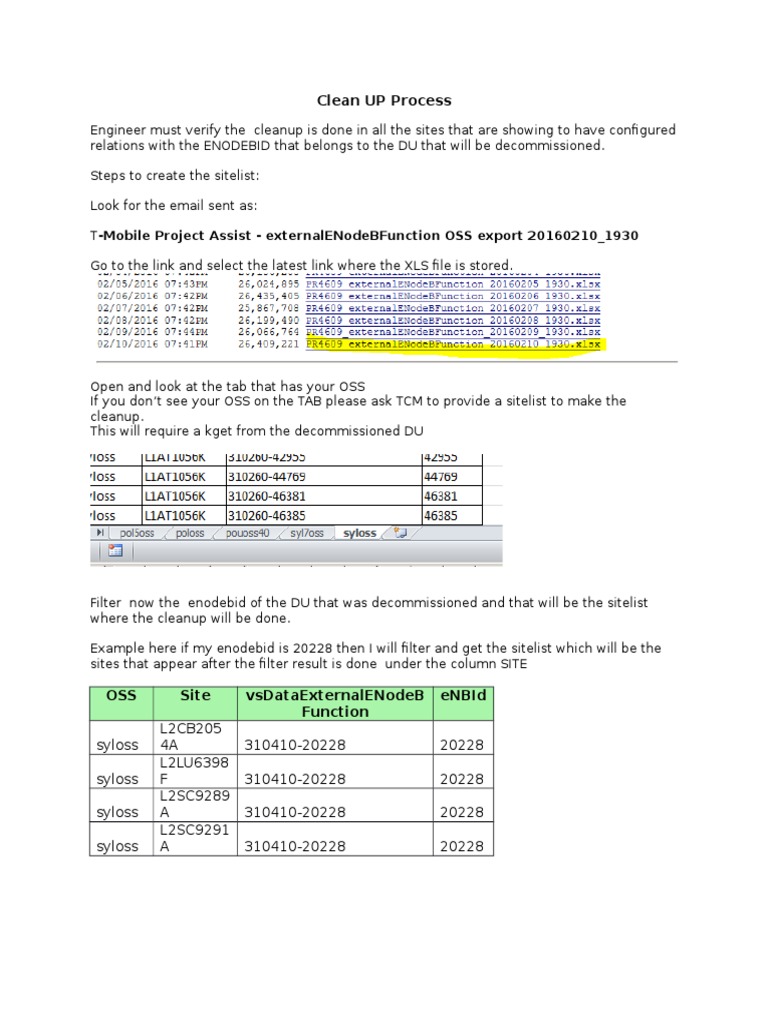 Cleanup Process | PDF | Computer Data | System Software