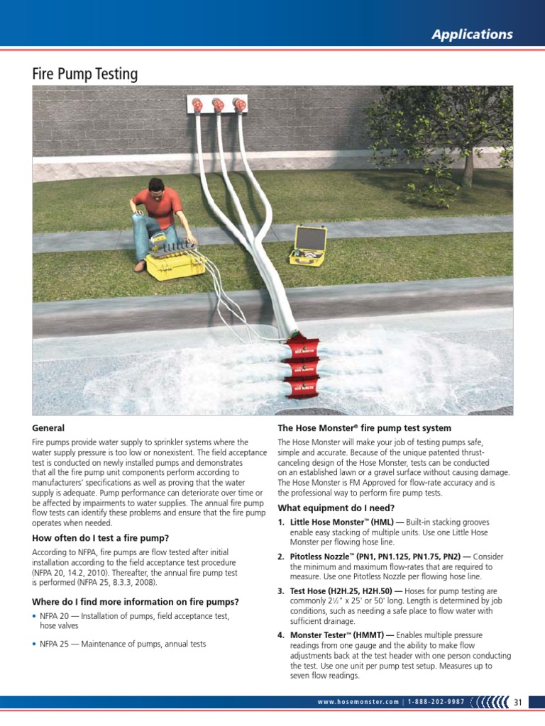 Fire_Pump_Testing hose monster.pdf | Pump | Calibration