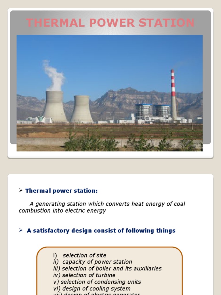 Thermal Power | PDF | Power Station | Electric Power