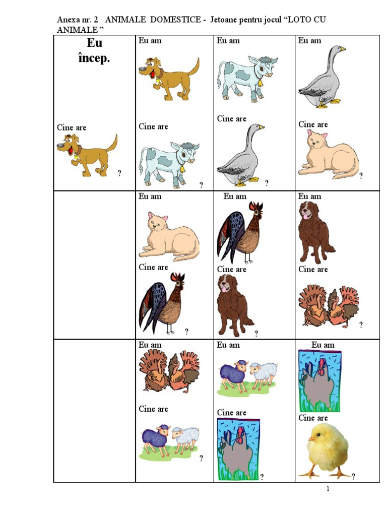 (795471075) Jetoane Animale Domestice | PDF