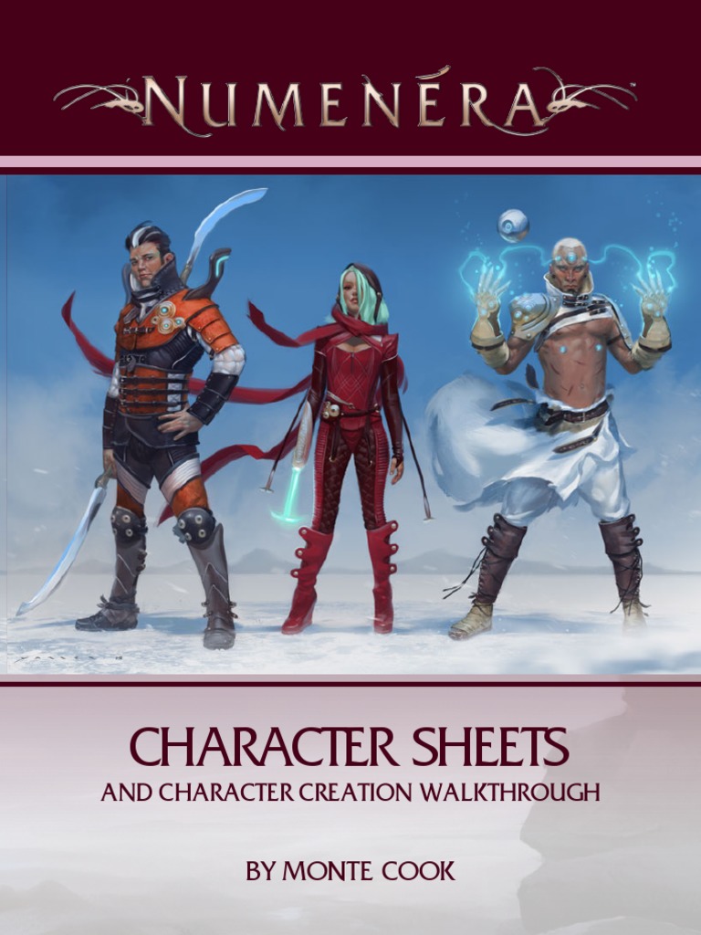 Numenera Character Sheet Download 2014 06 21 PDF | PDF | Gaming | Video Games