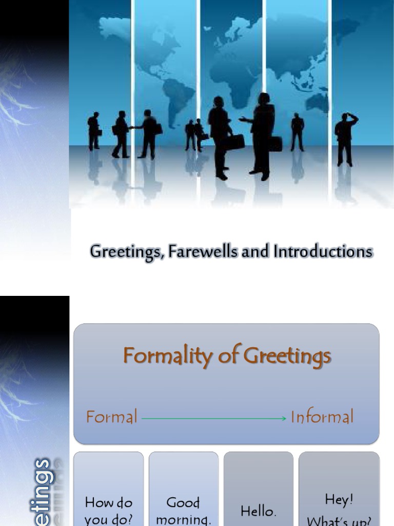 Greetings, Introductions and Farewells | PDF