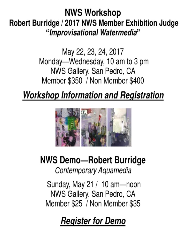 Burridge Workshop | PDF