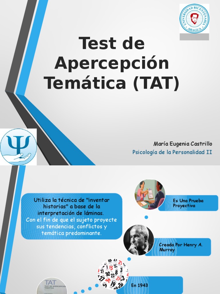 Test de Apercepción Temática (TAT) | PDF | Validez (Estadísticas ...