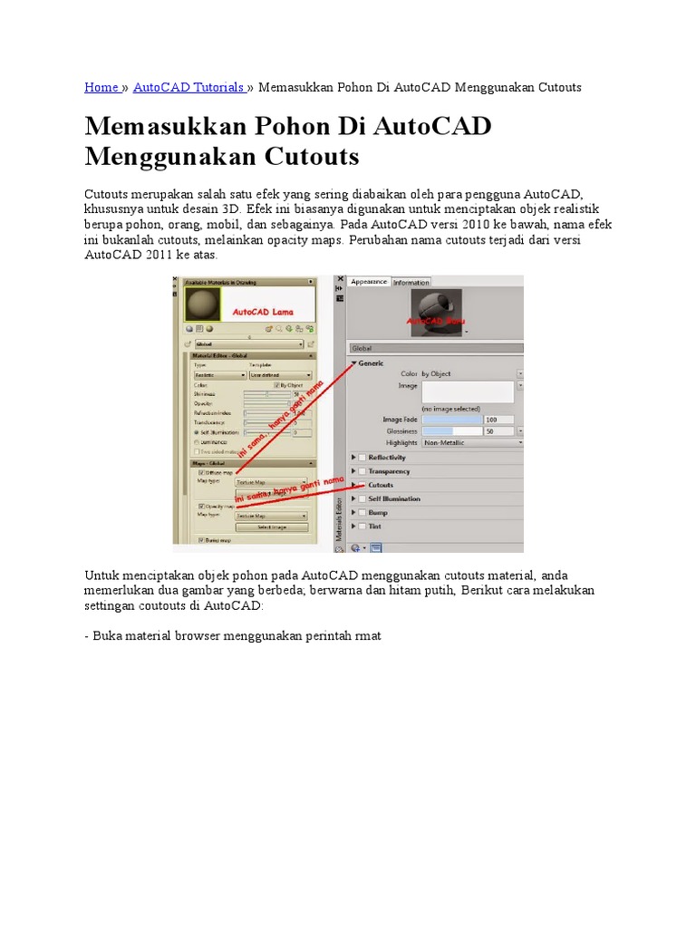 Cara Bikin Material Autocad | PDF | Seni | Teknologi & Rekayasa