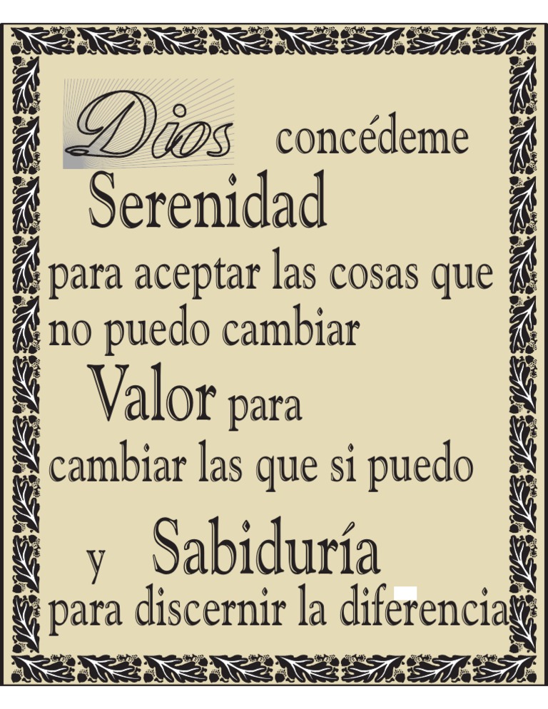 Oración de la serenidad
