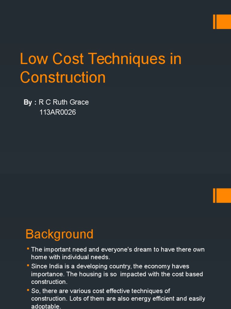 Low Cost Techniques in Construction | PDF | Brick | Concrete