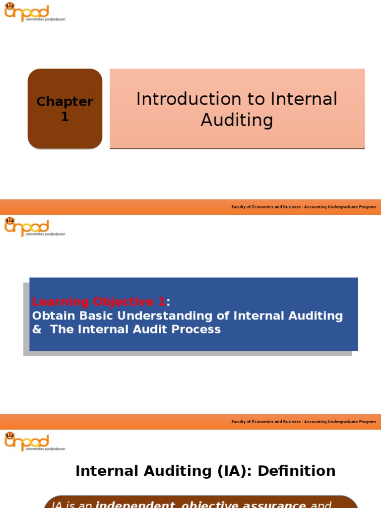 CH 1 - Introduction To Internal Auditing | PDF | Internal Audit | Audit