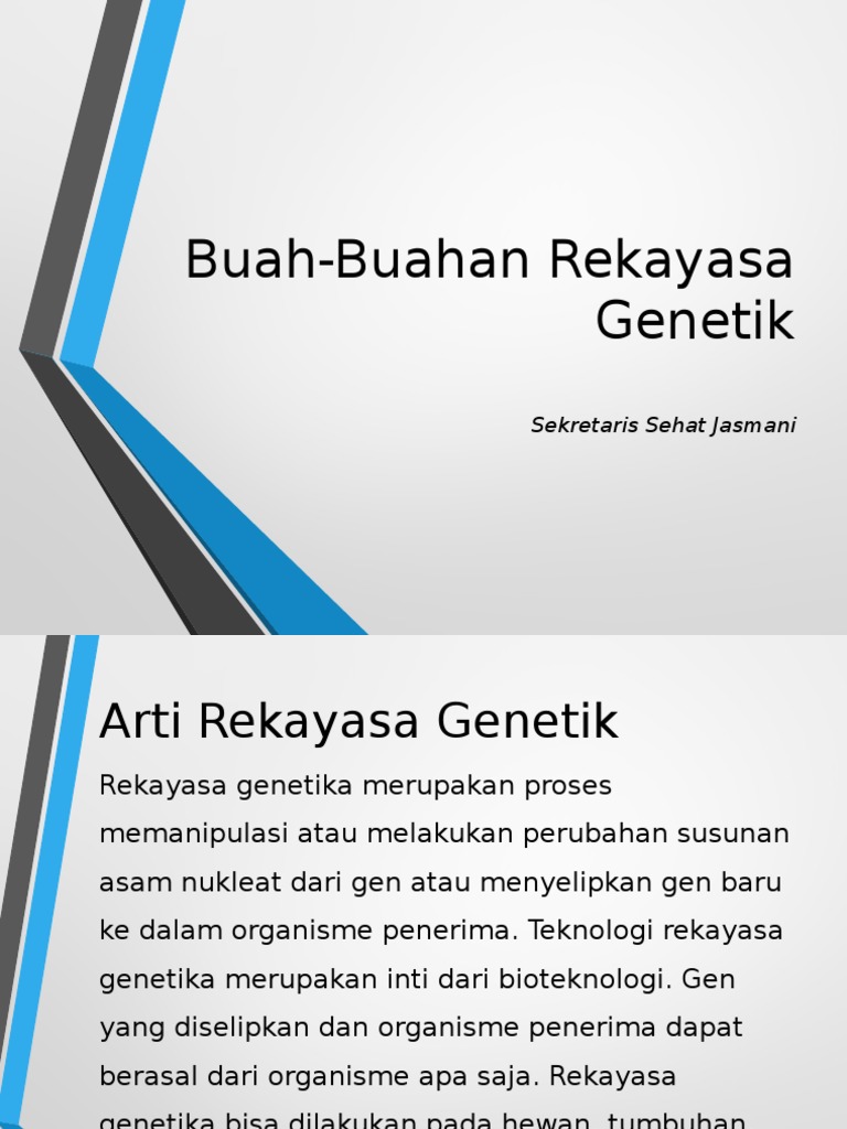 Buah-Buahan Rekayasa Genetik | PDF | Sains & Matematika | Teknologi ...