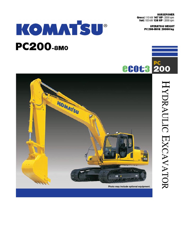 Powerful and Efficient Komatsu PC200-8M0 Hydraulic Excavator with ...