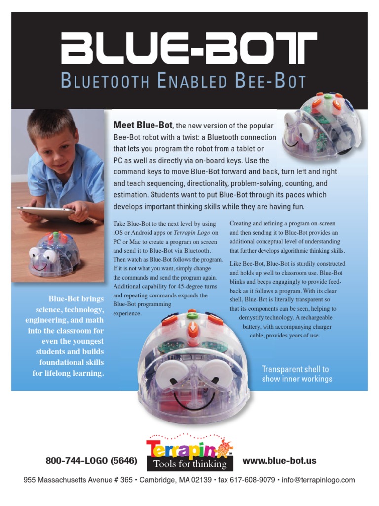 Blue-Bot Product Sheet | PDF | Bluetooth | Consumer Electronics