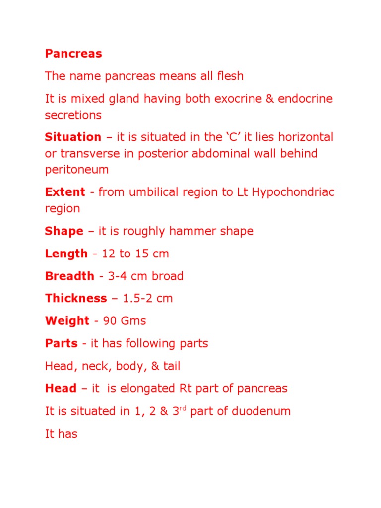 Pancreas | PDF | Pancreas | Abdomen