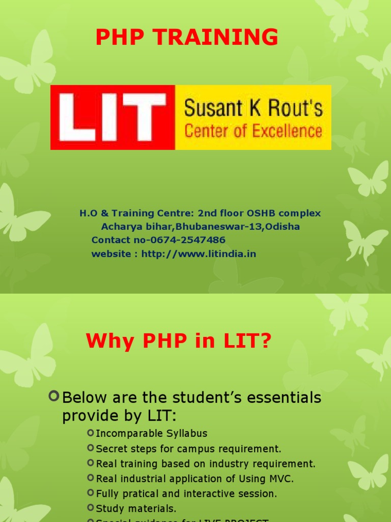 PHP Course in Bhubaneswar | PDF | Php | Syllabus