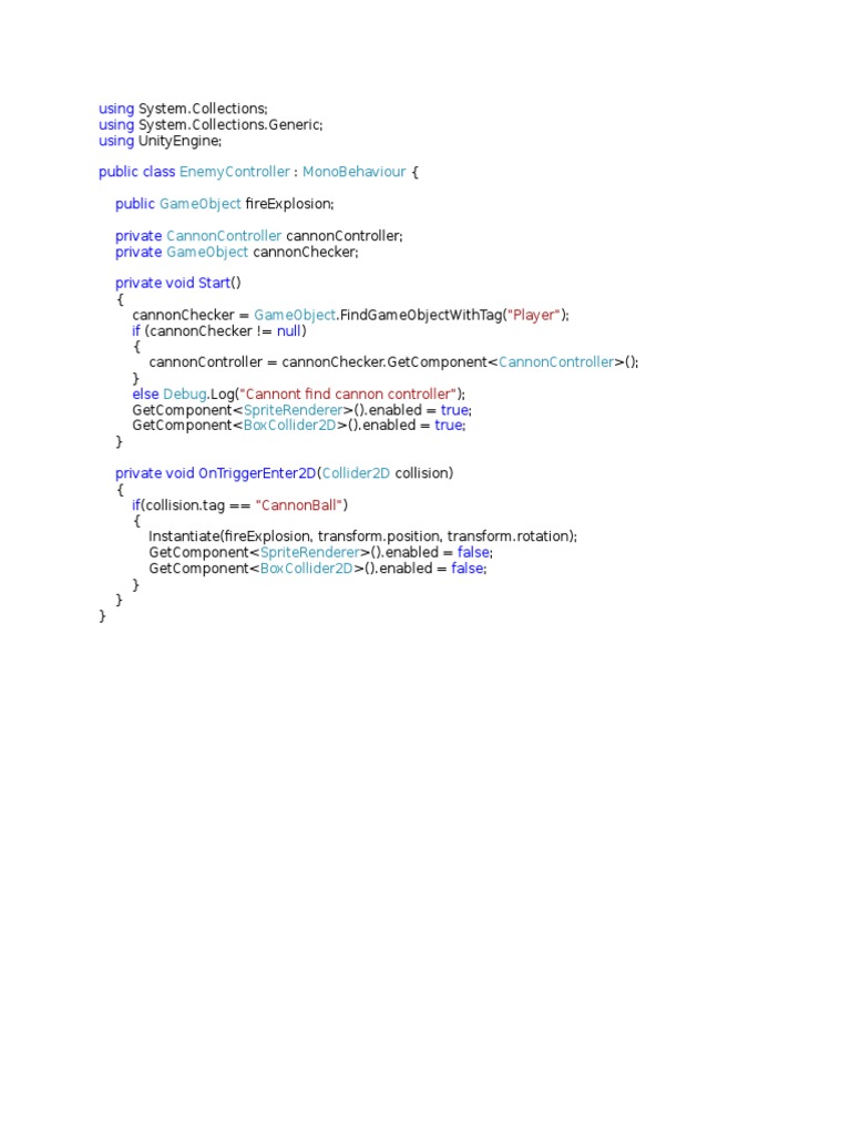 Cannon Robot Script | PDF