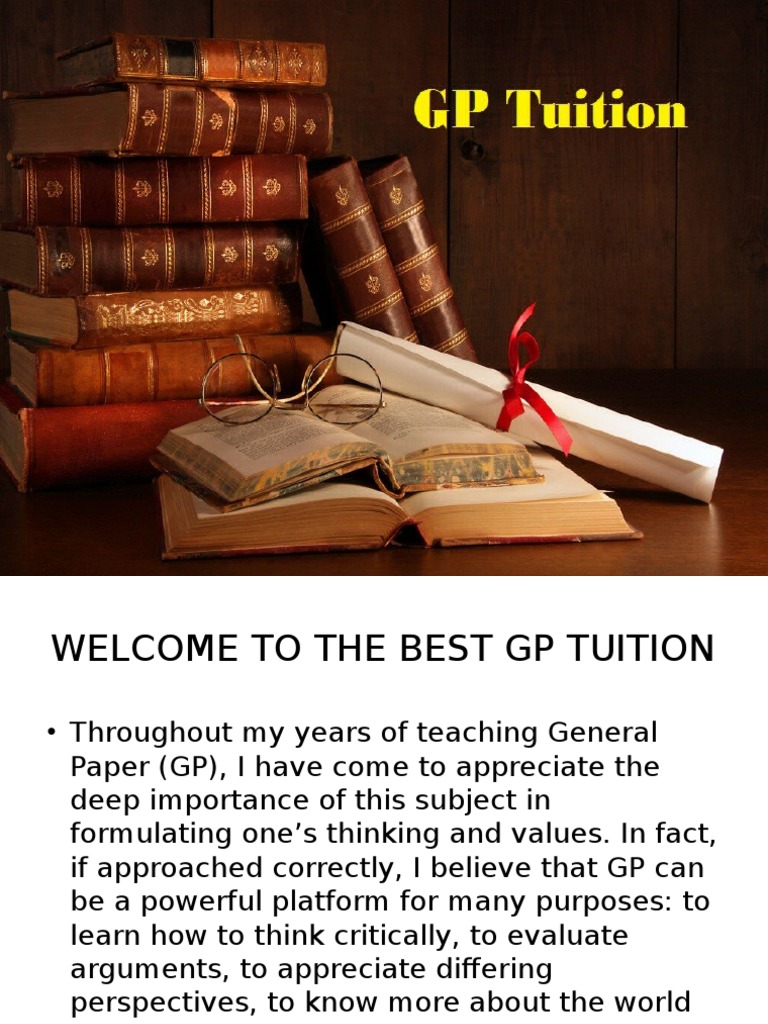 General Paper Tuition | PDF | Wellness