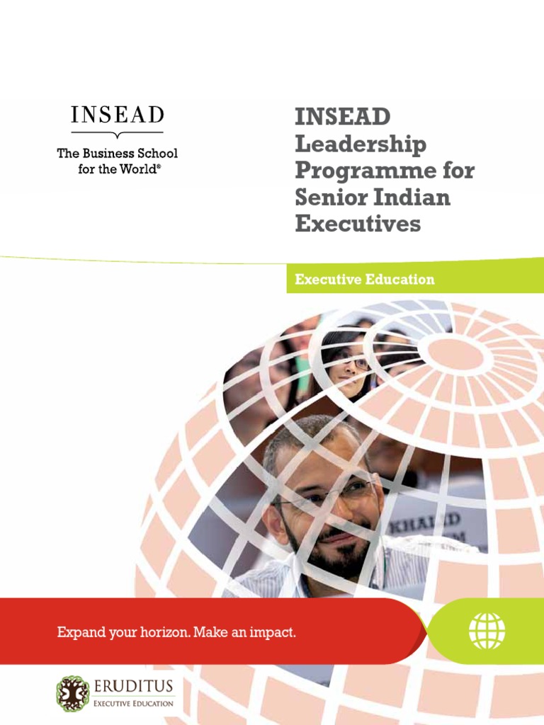 INSEAD Leadership Programme For Senior Indian Executives | PDF ...