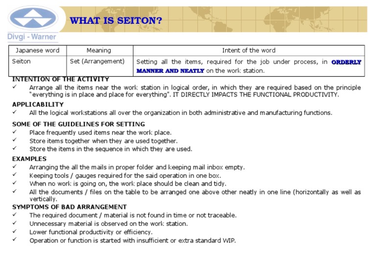 20040422-What Is SEITON - Pps | PDF