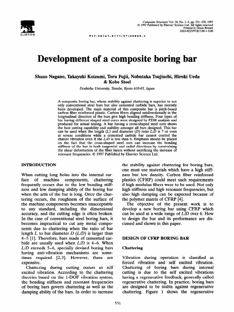 Boring Bar | PDF | Bending | Young's Modulus