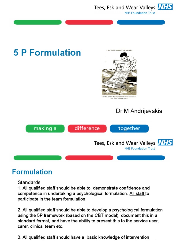 Formulation 5P Training | PDF | Major Depressive Disorder | Mental Disorder