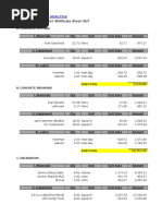 Rate Build Up Template | PDF | Building Engineering | Engineering