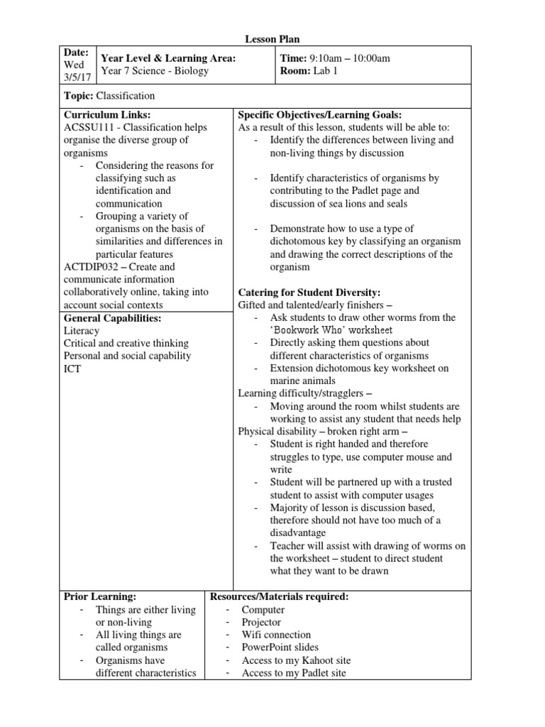 lesson plan | Lesson Plan | Question