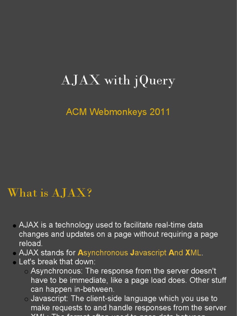 Ajax With Jquery Pdf Ajax Programming J Query 