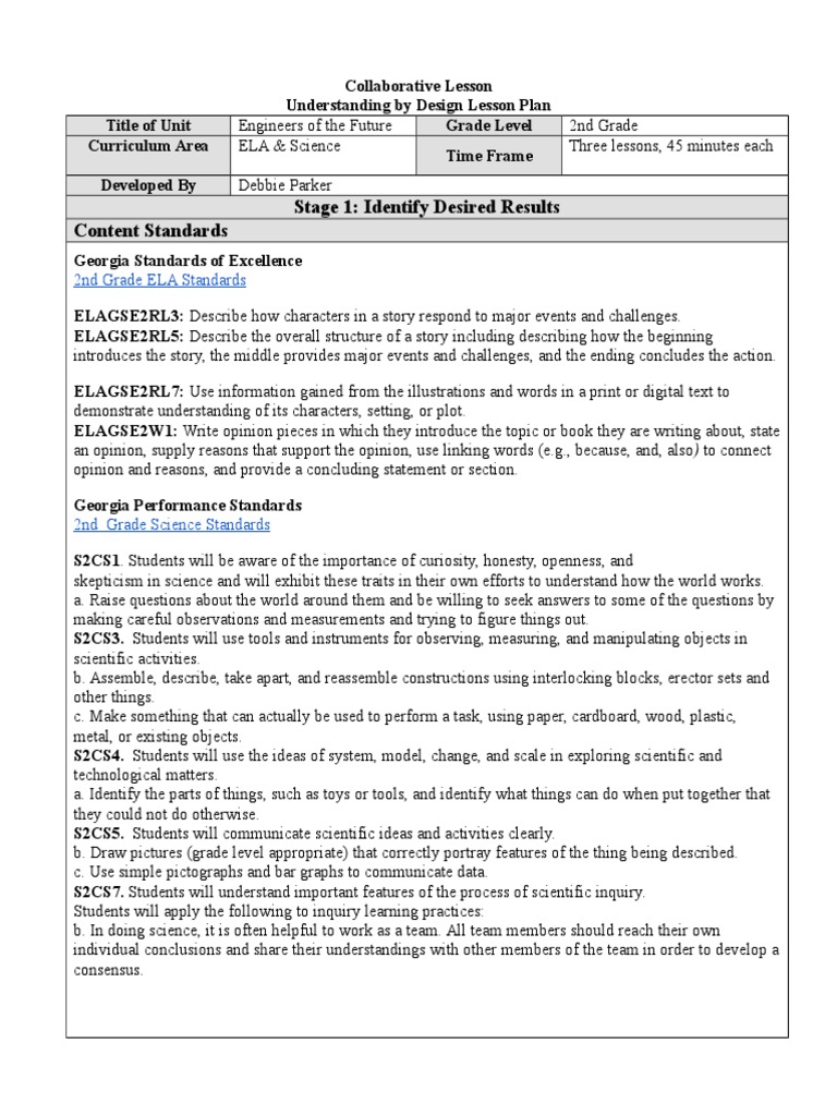 Collaborative Lesson With 2nd Grade | PDF | Science | Expert