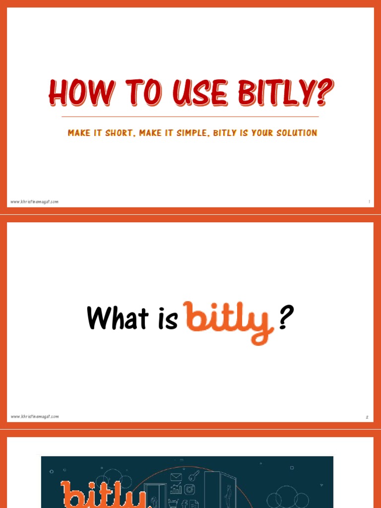 How To Use Bitly? | PDF | Online Services | World Wide Web