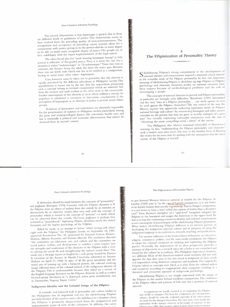 (Enriquez 1994) The Filipinization of Personality Theory | PDF