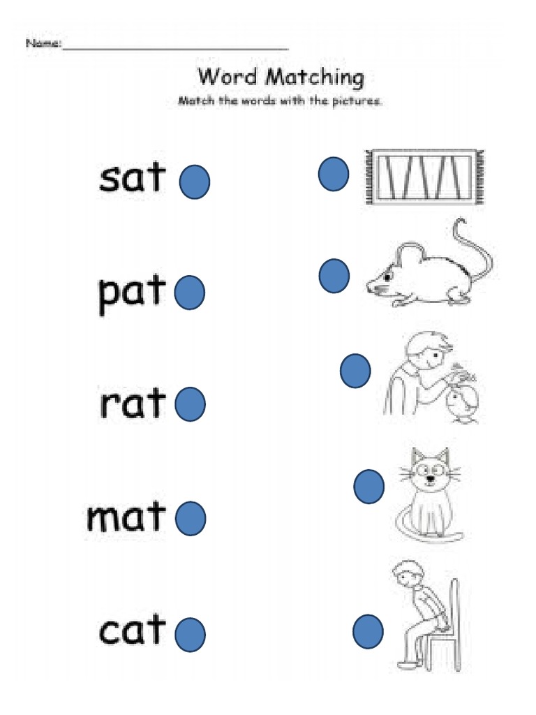 At - Word Family Worksheets | PDF