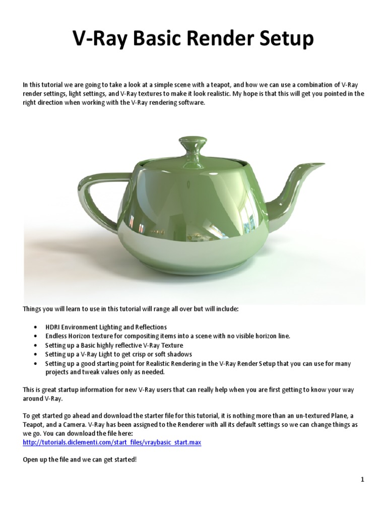 VRay Basic | PDF | Teaching Methods & Materials | Home & Garden
