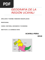 Mapa Político de Ucayali y Distritos | PDF