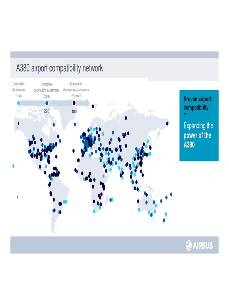 A380 Compatible Airports Overview | PDF | Public Transport | Aviation
