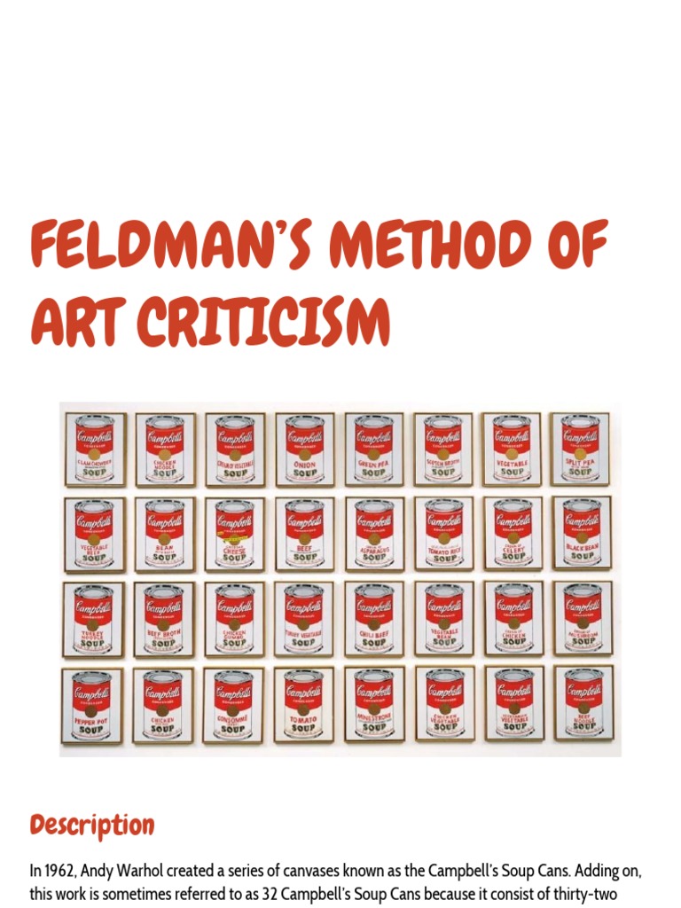 feldmans method of art criticism | Andy Warhol | Shape