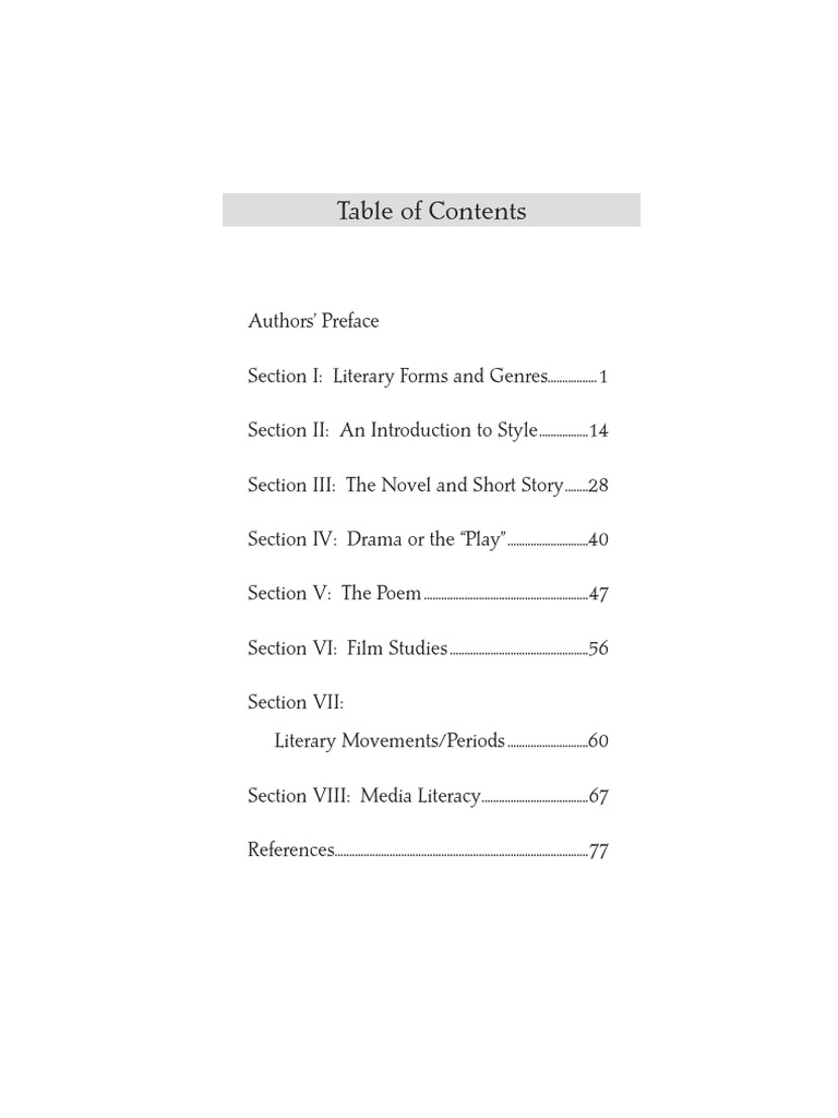 Literary Terms & Styles Guide | PDF | General Fiction