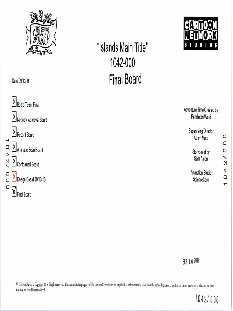 AT Islands Main Title - Final Storyboard | PDF