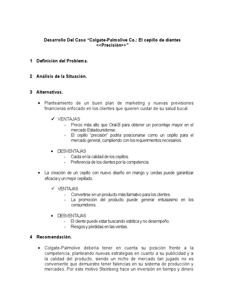 Caso Colgate | PDF