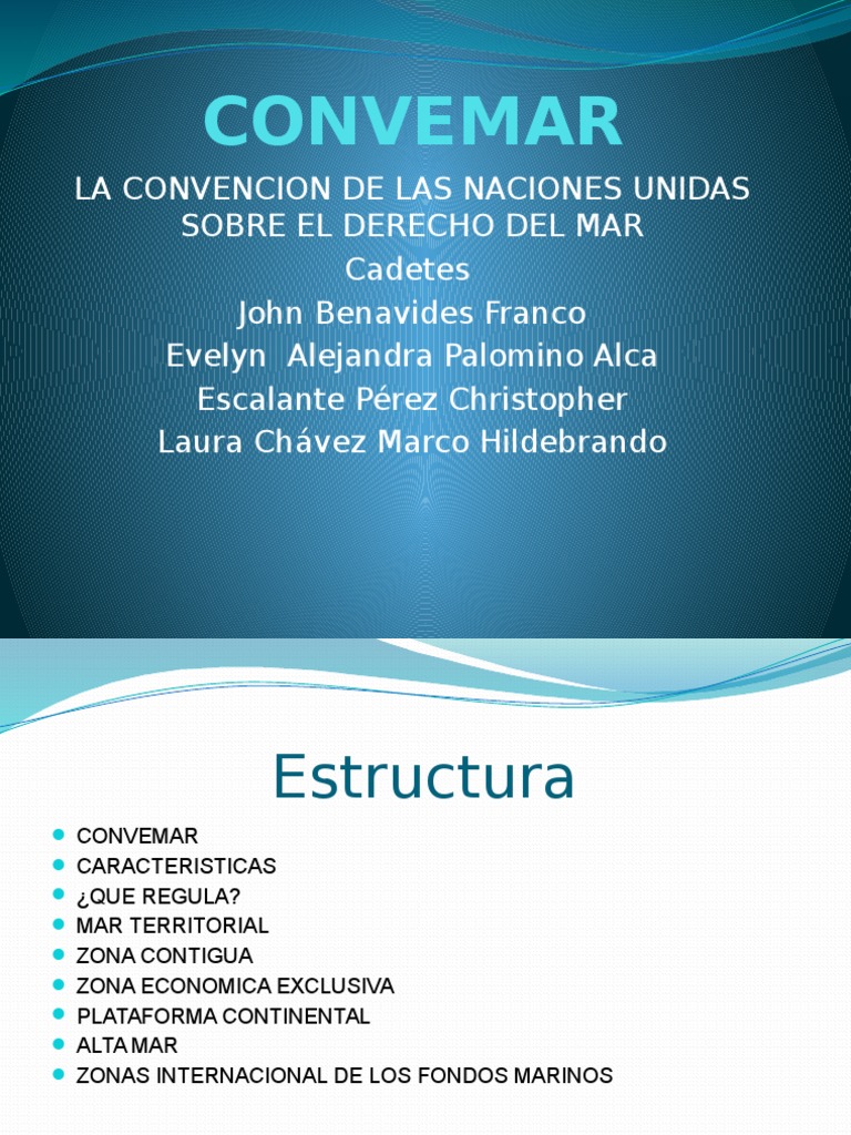 Convemar | PDF | Aguas territoriales | Convención de las Naciones ...