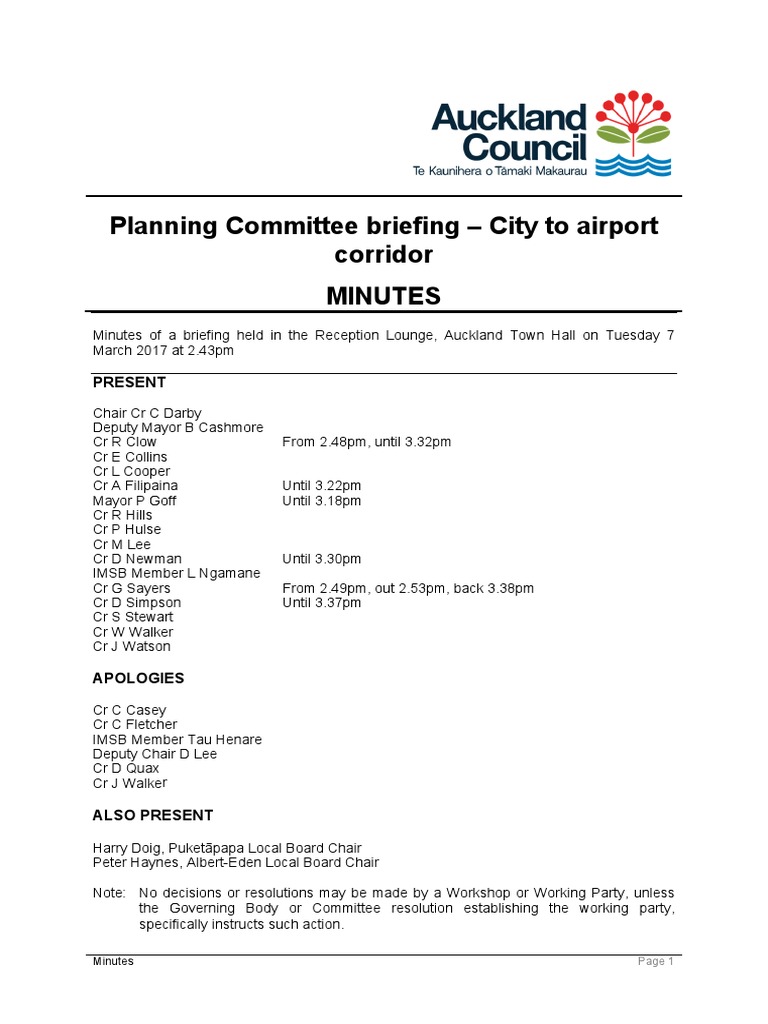 Planning Committee Airport Rail Briefing | PDF | Light Rail | Public ...
