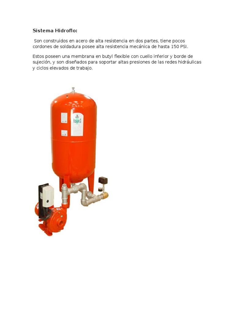 Sistema Hidroflo | Tanques | Bomba