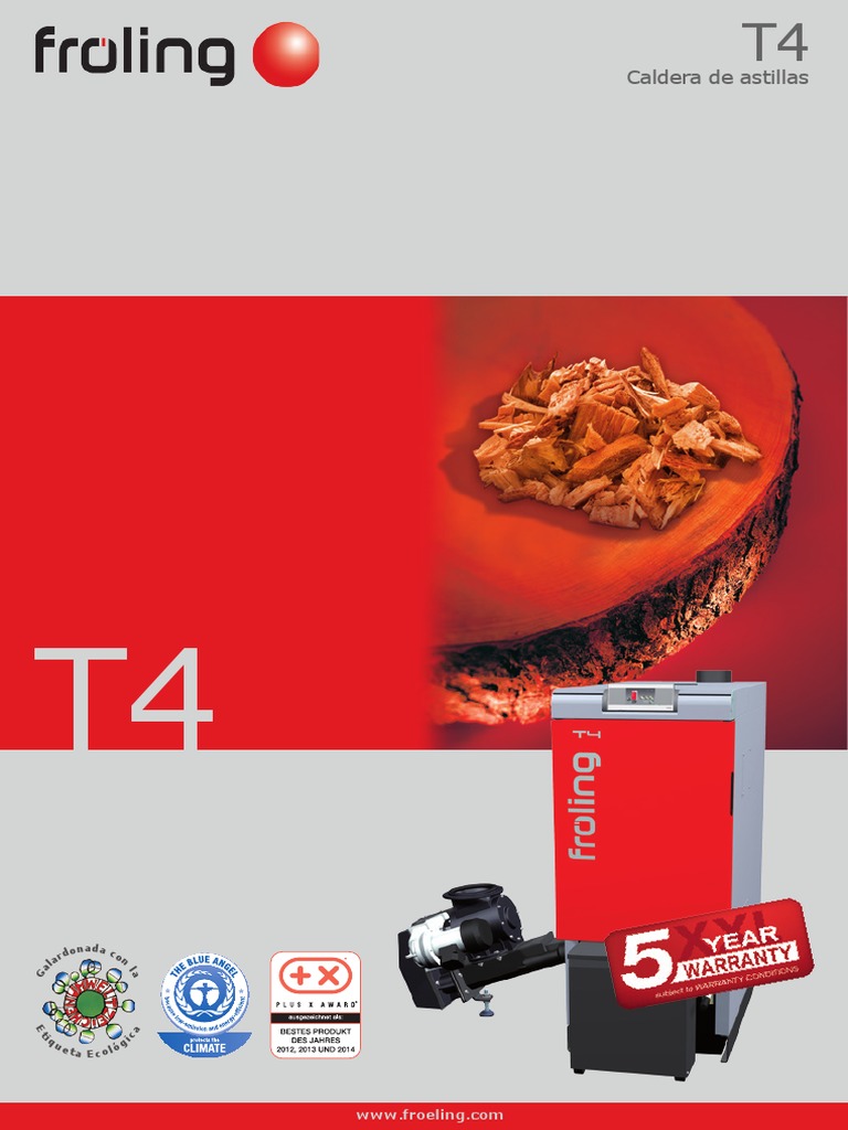 Froling T4 Catalogo | PDF | Caldera | Combustión