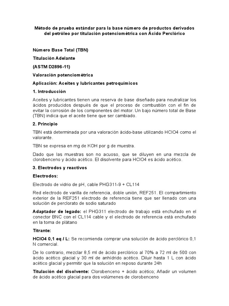 Astm d2896 | PDF | Valoración | Química