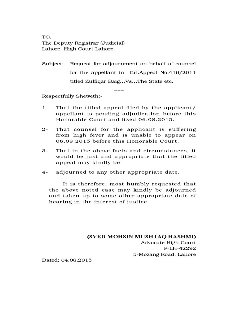 Adjournment | PDF