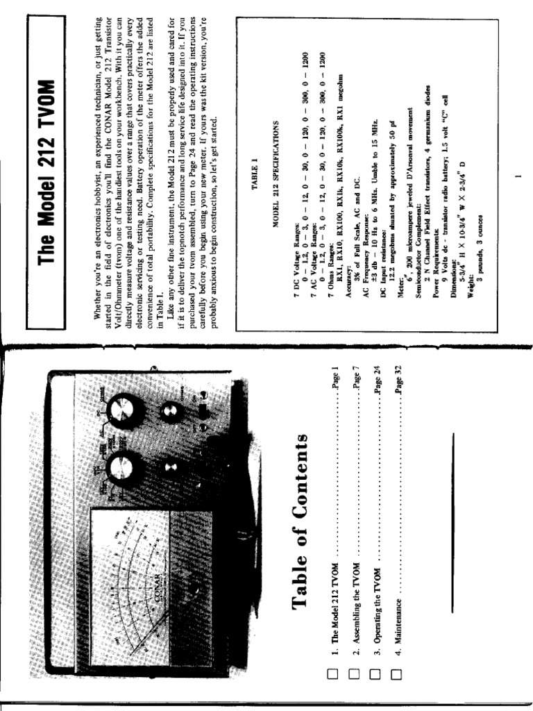 Conar 212 | PDF