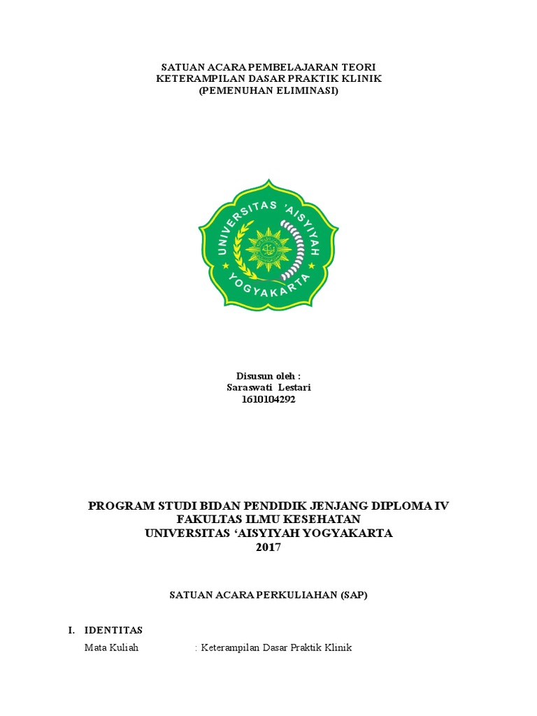 Satuan Acara Pembelajaran KDPK Pemasangan Kateter | PDF