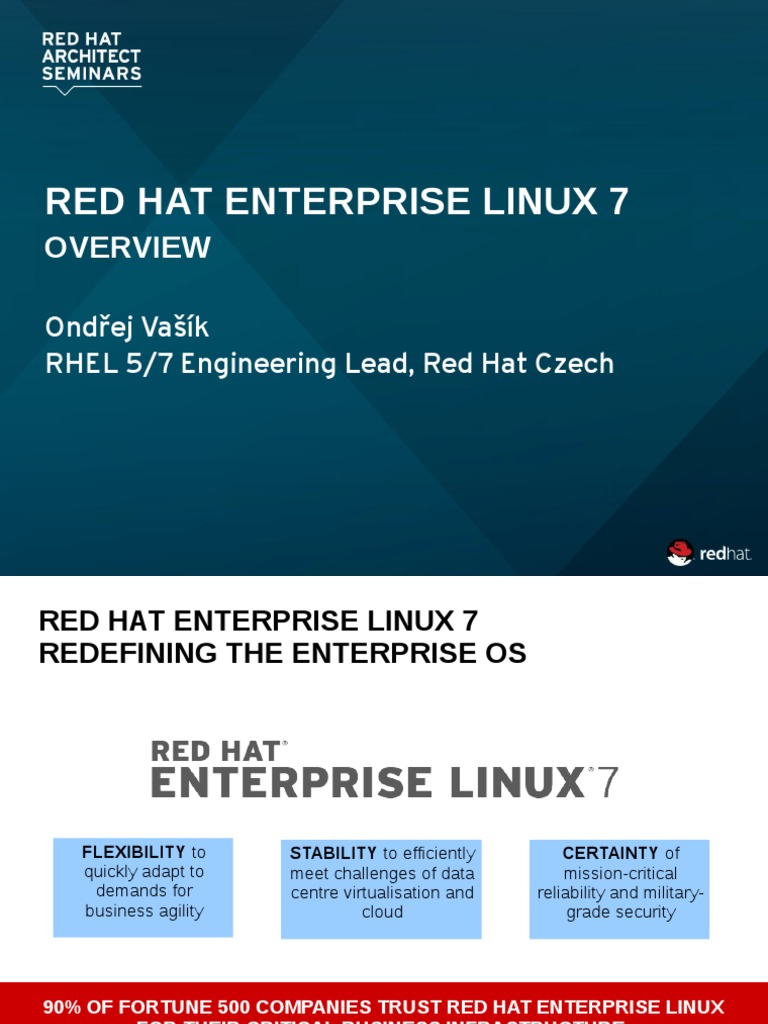 Red Hat Enterprise Linux 7: Ondřej Vašík RHEL 5/7 Engineering Lead, Red Hat Czech | PDF | File ...