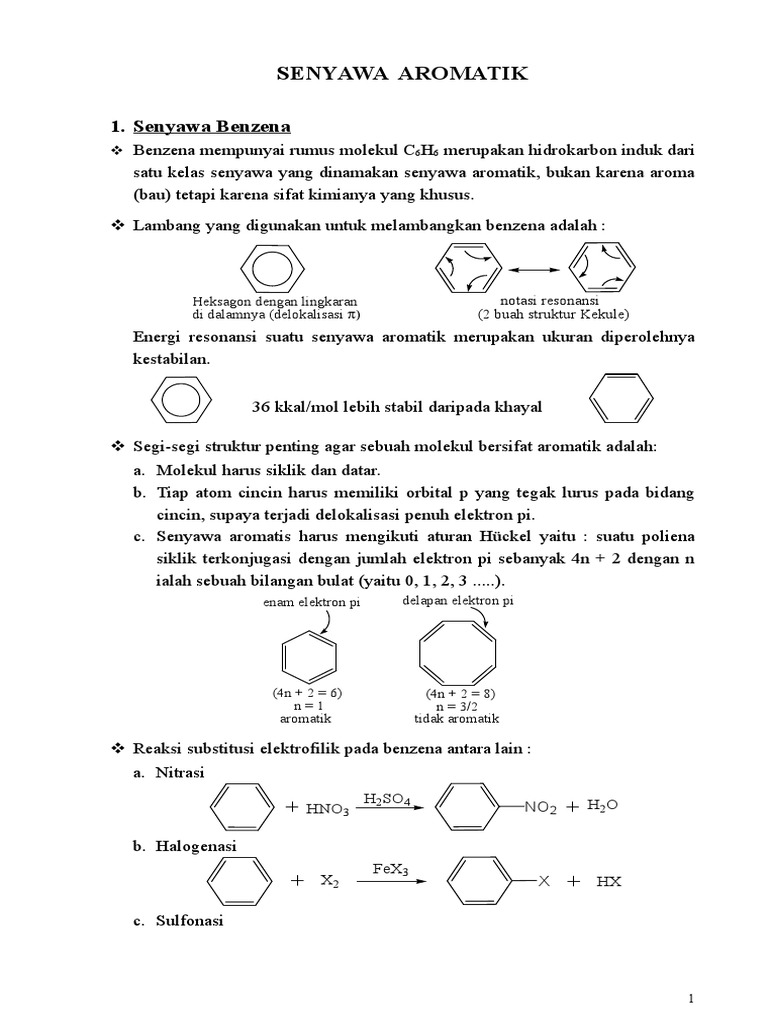 Senyawa Aromatis | PDF