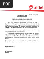 Concentrix Experience Letter | PDF