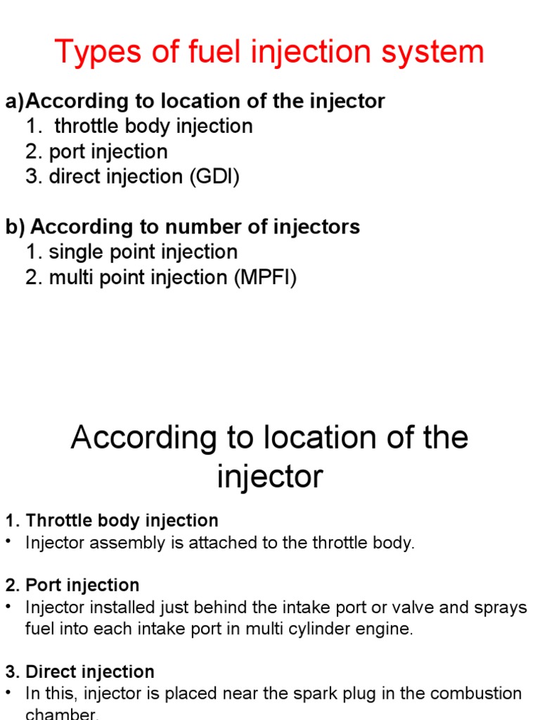 SI Fuel Injection System | PDF | Fuel Injection | Throttle