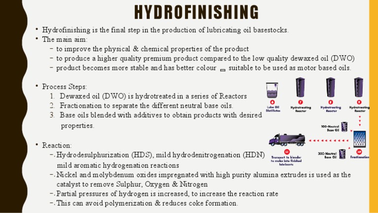 Hydrofinishing Slides For Refining Presentation | PDF